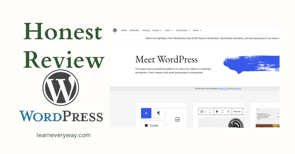 Honest Review of WordPress.org: A Complete, In‑Depth Guide » LearnEveryWay